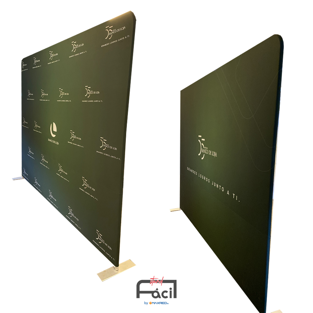 Backing De Tela Doble Cara Para Eventos & Ferias | MAXRED