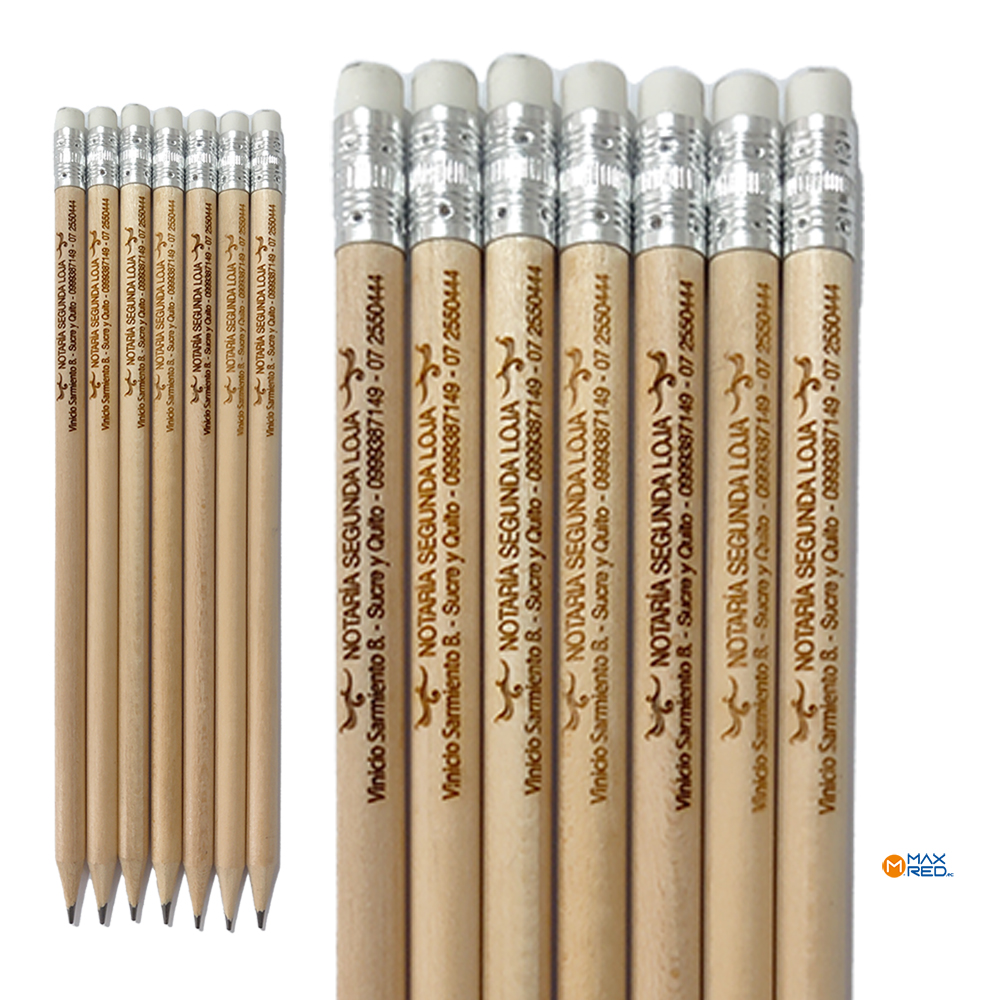 Lápiz con grabado láser Personalizado ccon tu marca
