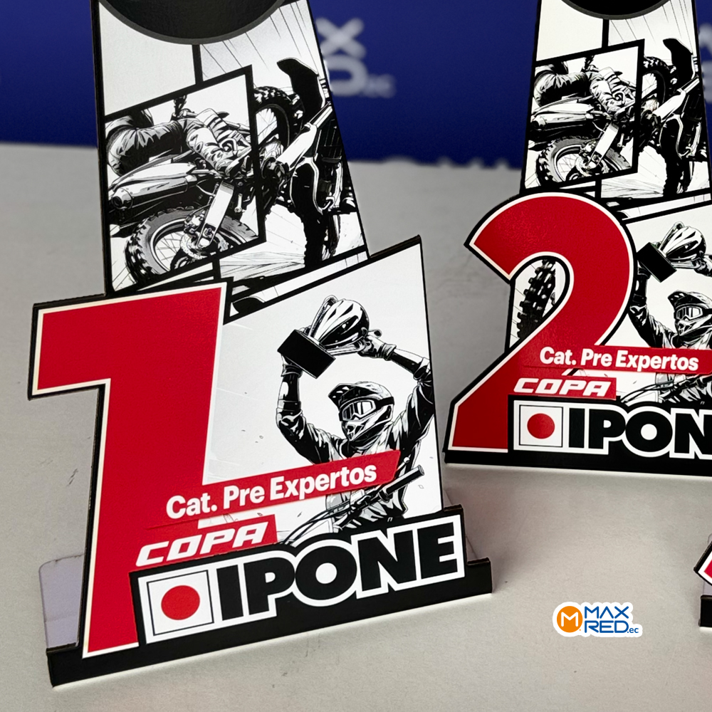 Trofeos Personalizados en PVC de 3 mm